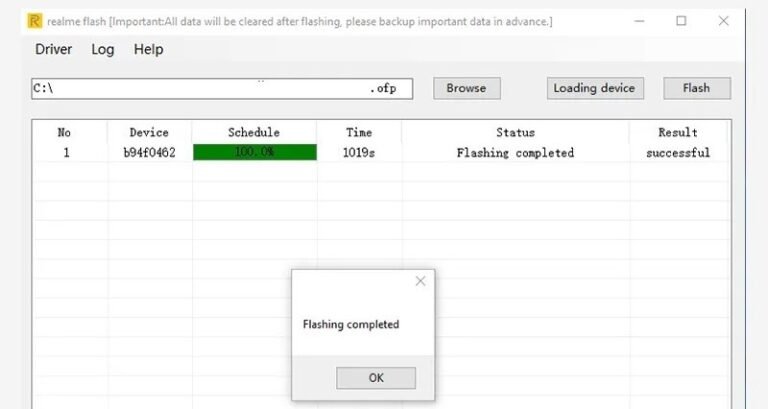 How to Flash Realme Firmware Using Realme Flash Tool